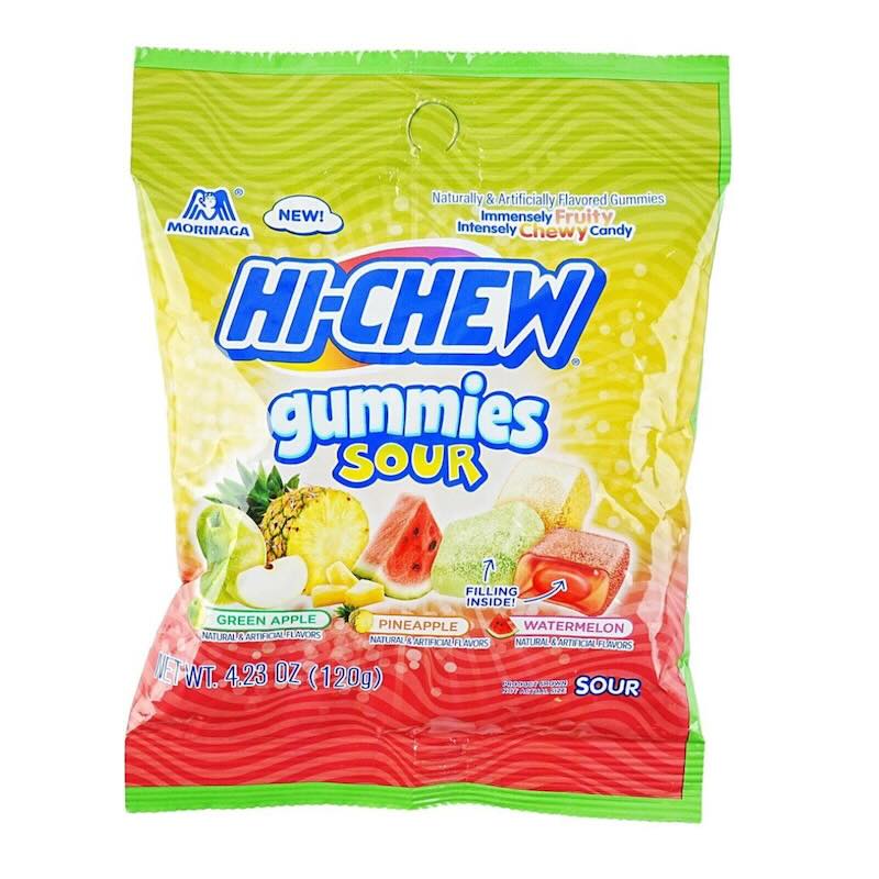 Morinaga Hi-Chew Sour Gummies, Watermelon, Green Apple and Pineapple ...