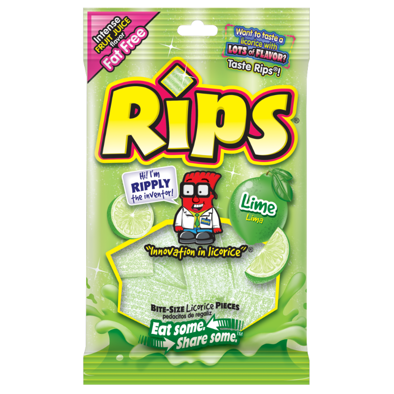 Rips Licorice Bite Size Chewy Candy Various Flavors, 4 oz – Auntie K Candy