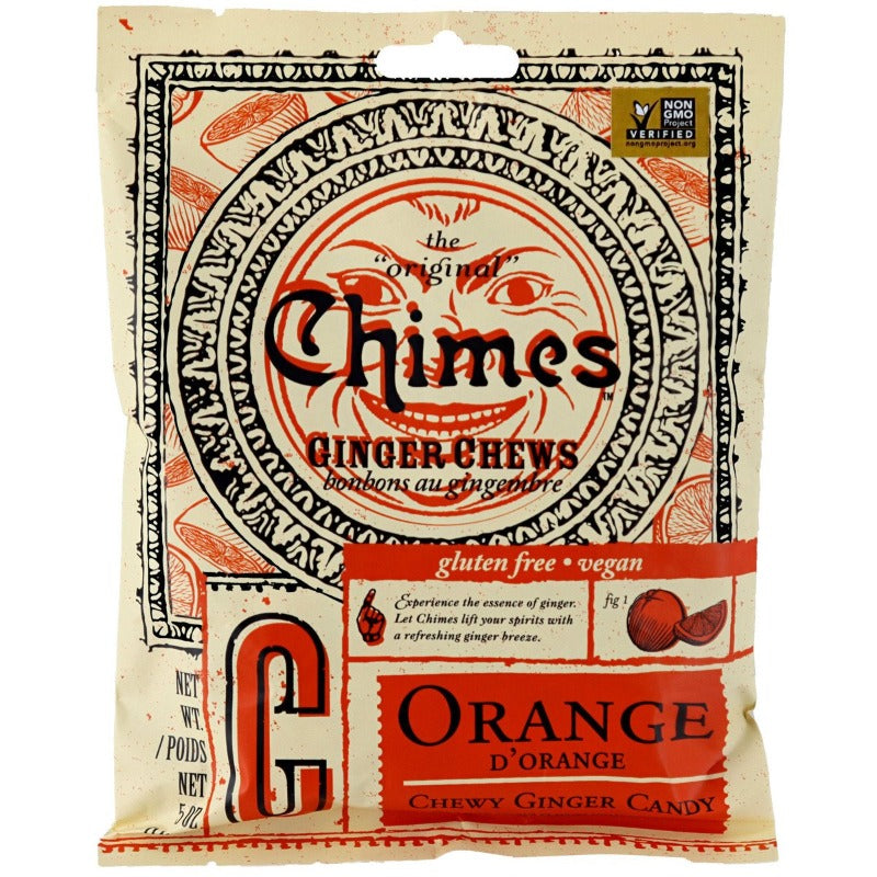 Chimes Ginger Chews Chewy Candy with Orange, 5 oz – Auntie K Candy