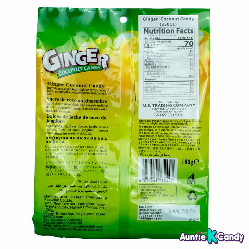 Chun Guang Ginger Coconut Hard Candy – Auntie K Candy