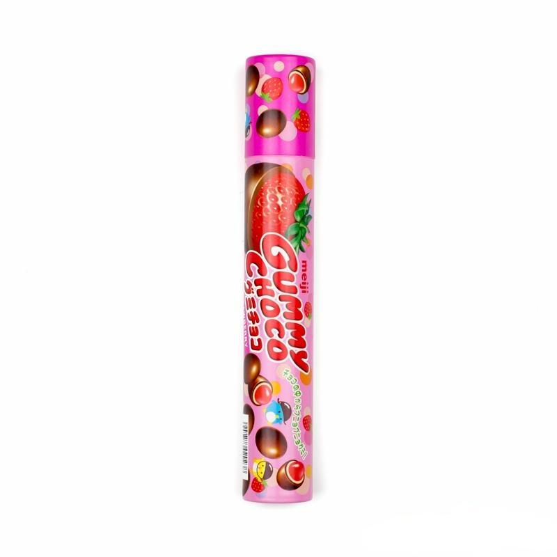 Meiji Japan Choco Gummy Candy Tube in Strawberry, Muscat and Assorted ...