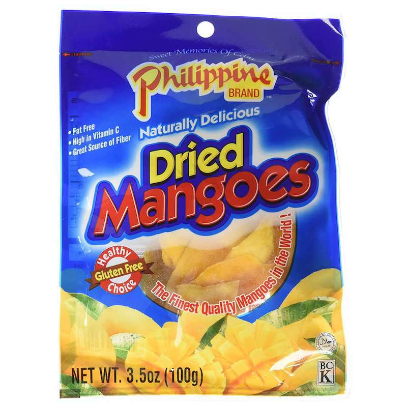 Philippine Dried Mangoes Yellow Mango Chewy Fruit Treats, 0.7 oz or 3 ...