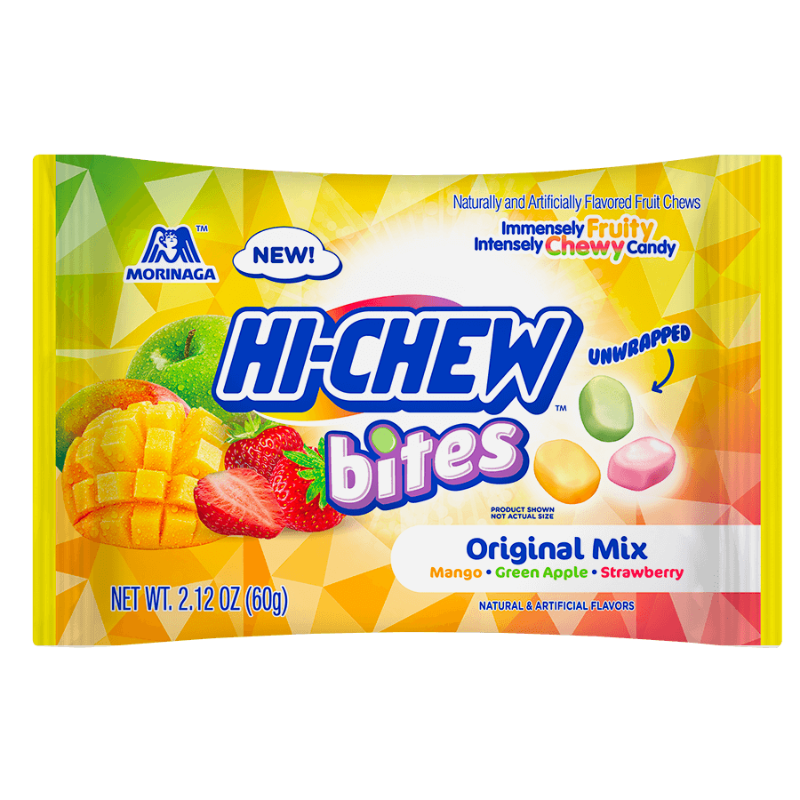 Morinaga Hi Chew Bites Original Mix Chewy Candy Strawberry, Green Appl ...