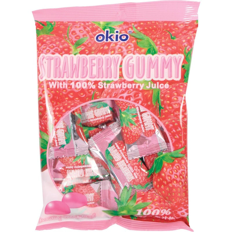 Okio Gummy Candy Strawberry Peach Pineapple Grape Mango Flavors 3.52 o ...